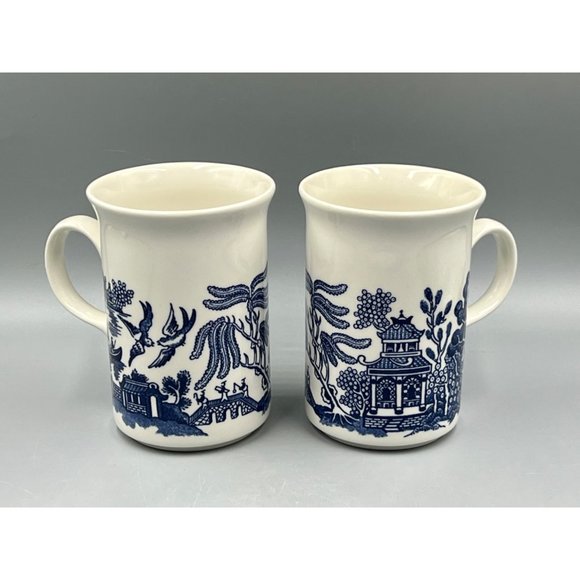 Blue Willow | Dining | 2 Pc Churchill Of England Blue Willow Mugs Brand ...